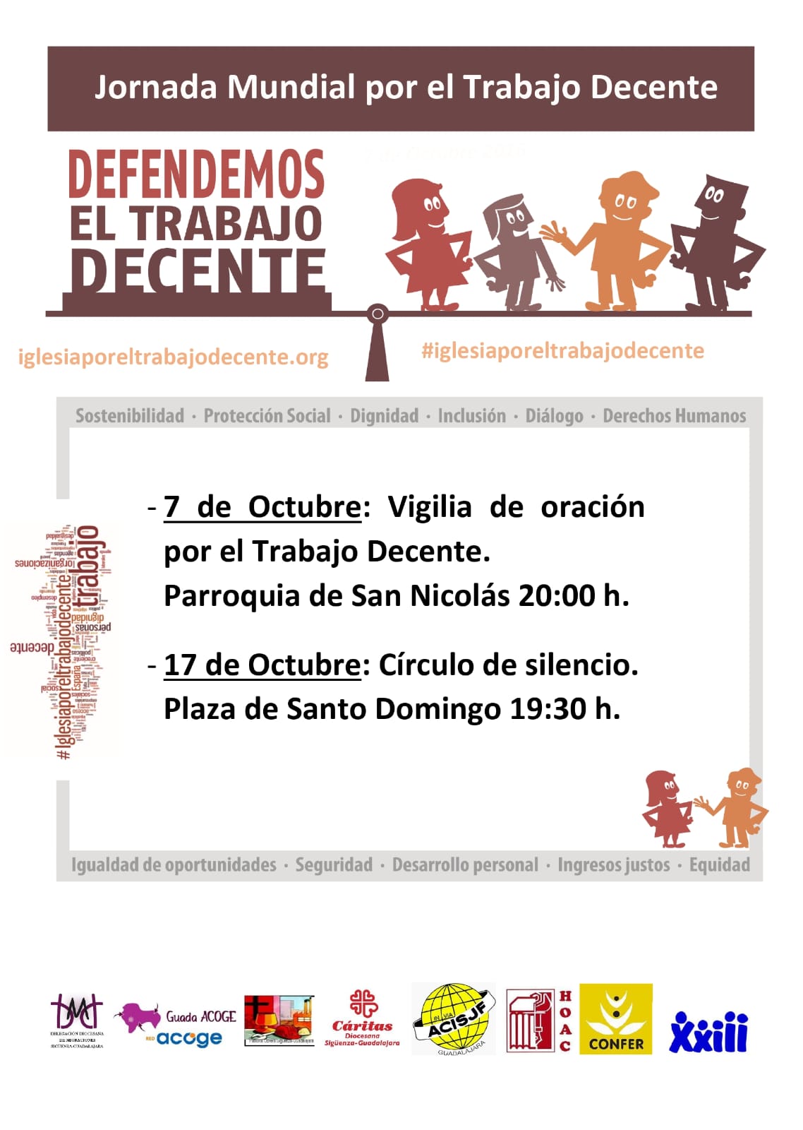 Actos del día del "Trabajo decente" - Diocesana de Sigüenza - Guadalajara