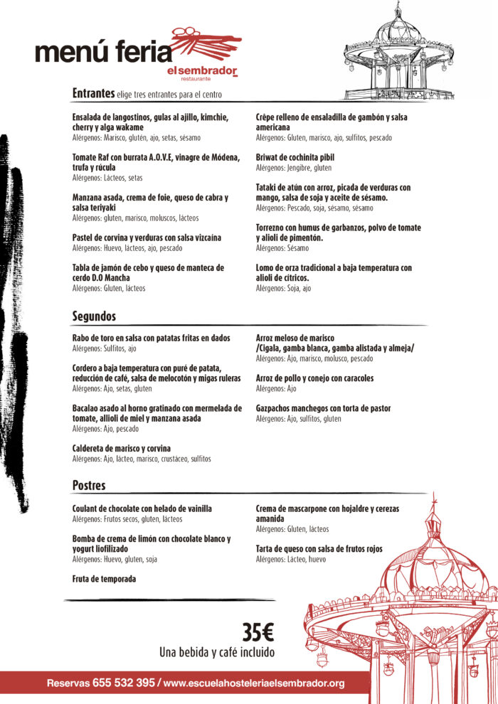 El mejor menú, para la mejor Feria - Cáritas Albacete